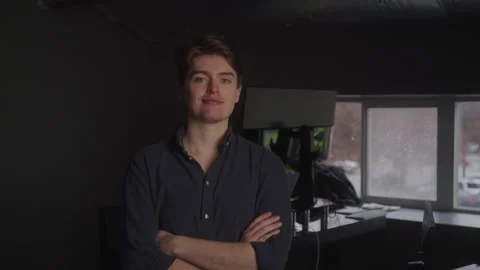 Portrait of a Male Web Developer with Hi... | Stock Video | Pond5