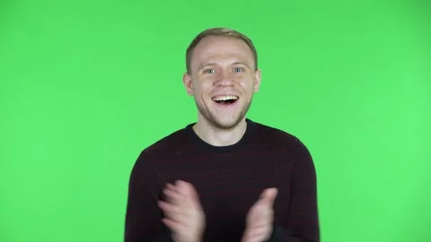 Portrait of a middle aged men clapping h... | Stock Video | Pond5