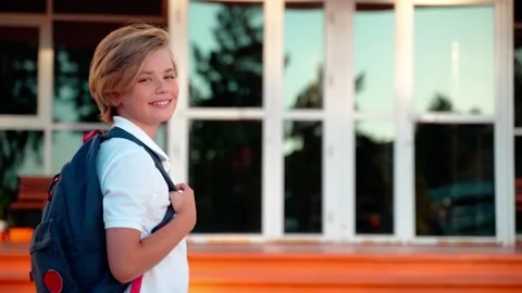 Portrait of middle School preteen studen... | Stock Video | Pond5