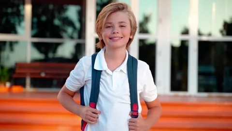 Portrait of middle School preteen studen... | Stock Video | Pond5