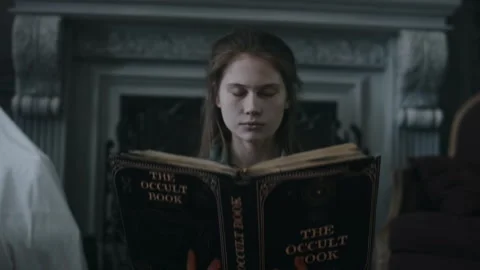 Portrait of Possessed Lady with Occult B... | Stock Video | Pond5