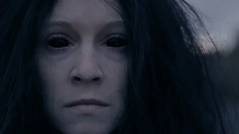 Portrait of Possessed Young Woman with B... | Stock Video | Pond5