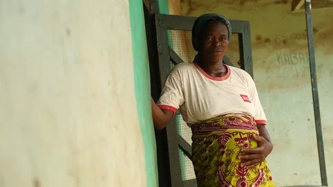 Portrait of a pregnant African woman - G... | Stock Video | Pond5