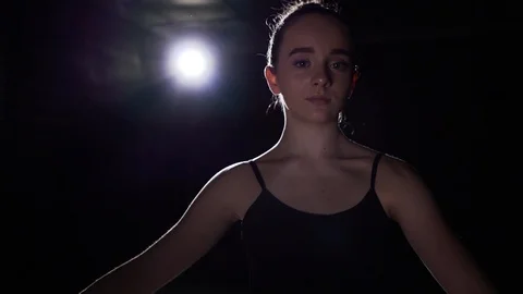 Portrait professional cute ballet dancer... | Stock Video | Pond5