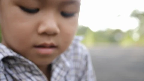 Portrait of sad boy with bad emotions an... | Stock Video | Pond5