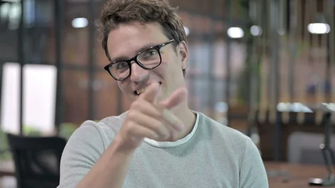 Portrait Shoot of Handsome Guy Clapping ... | Stock Video | Pond5