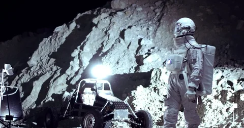 Portrait shot of the male Caucasian spac... | Stock Video | Pond5