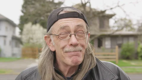 Homeless Person Smiling Stock Footage ~ Royalty Free Stock Videos | Pond5