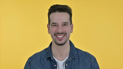 Portrait of Smiling Young Man Looking at... | Stock Video | Pond5