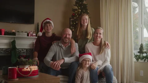 Portrait of a Sweet Family in the Living... | Stock Video | Pond5