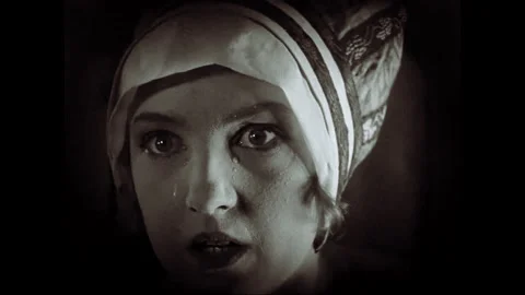 Portrait Of A Terrified Crying Young Wom... | Stock Video | Pond5