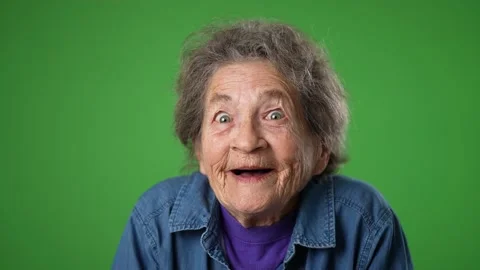 Portrait of toothless elderly senior old... | Stock Video | Pond5