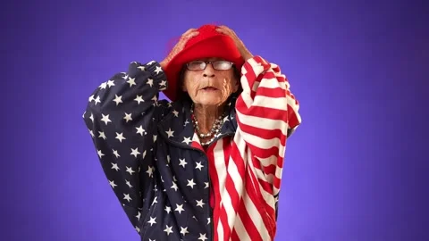 Portrait of toothless elderly senior old... | Stock Video | Pond5