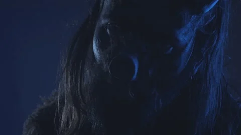 Portrait of a traditional devil from fol... | Stock Video | Pond5