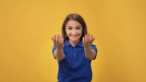 Come Here Gesture Stock Video Footage | Royalty Free Come Here Gesture ...