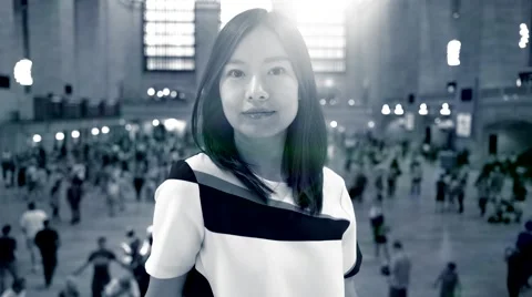 portrait of young asian women facing cam... | Stock Video | Pond5