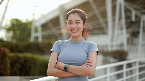 Portrait young beautiful asian woman wea... | Stock Video | Pond5