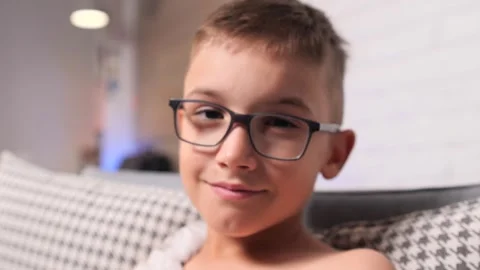 Portrait of a Young boy wearing ekg elec... | Stock Video | Pond5