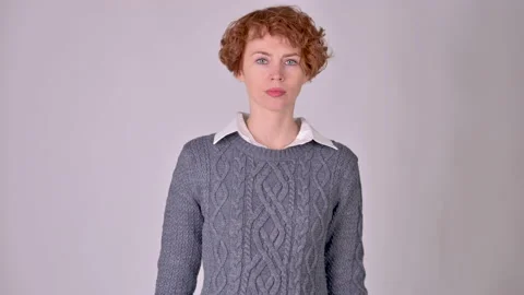 Portrait Young girl considering serious ... | Stock Video | Pond5