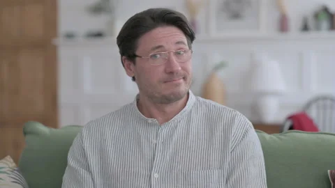 Portrait of Young Man Showing No Sign by... | Stock Video | Pond5