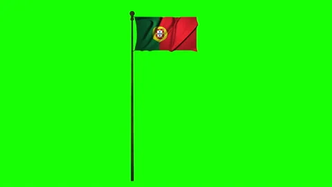 portugal Animation Flag Animation Green ... | Stock Video | Pond5