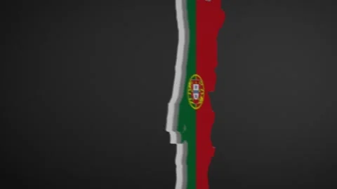 Portugal Border Map Intro Animation | Stock Video | Pond5