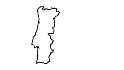 Portugal Map Icon Stock Video Footage | Royalty Free Portugal Map Icon ...