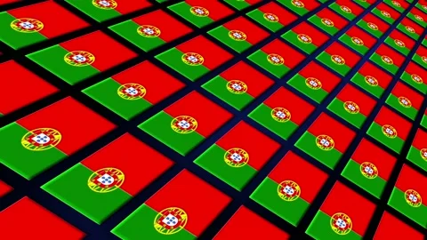 Portugal Flag Animated Background 3d Ani... | Stock Video | Pond5