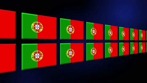 Portugal Flag Animated Background 3d Ani... | Stock Video | Pond5