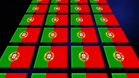 Portugal Flag Animated Background 3d Ani... | Stock Video | Pond5
