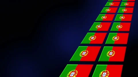 Portugal Flag Animated Background 3d Ani... | Stock Video | Pond5