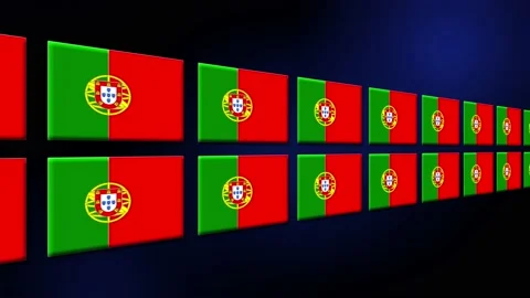 Portugal Flag Animated Background 3d Ani... | Stock Video | Pond5