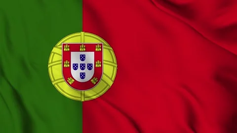 Portugal flag animation for background i... | Stock Video | Pond5