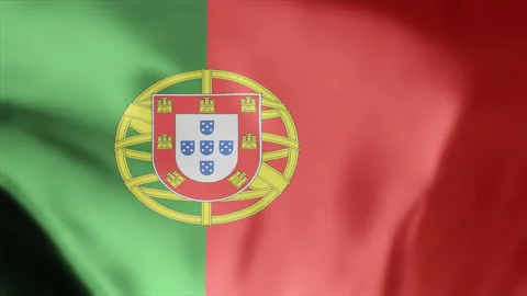 Portugal flag waving animation footage 4... | Stock Video | Pond5