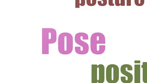 Pose Animated Word Cloud Isolated On Whi... | Stock Video | Pond5