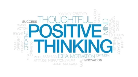 Positive thinking animated word cloud, t... | Stock Video | Pond5