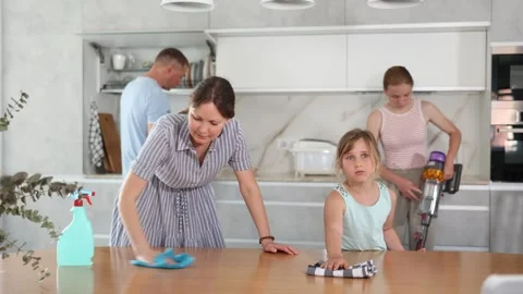 Wife Share Cleaning Stock Videos – Royalty-Free HD & 4K Videos | Pond5