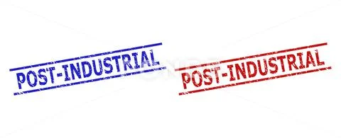 POST-INDUSTRIAL Stamp Seals with Corroded Style and Parallel Lines ...