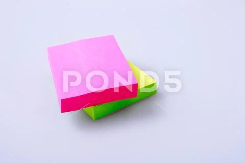 Post note sticker for taking notes on a white background Stock Photo ...