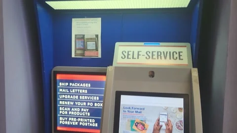 Post Office Self Service Kiosk | Stock Video | Pond5