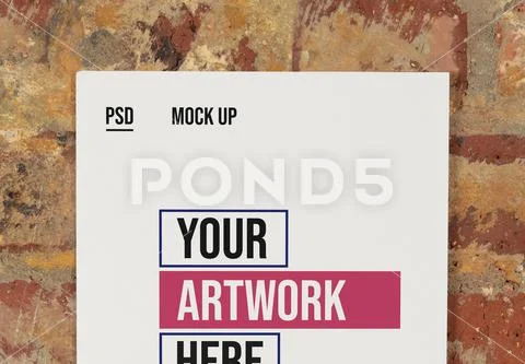 Poster photo mockup with image placeholder ~ PSD Template #171915856