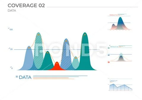 Poster process data charts in color. Vector elements charts.: Graphic ...