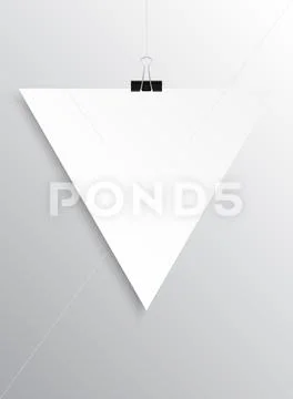 Poster Vector Empty Triangle. Mockup.: Graphic #86973237