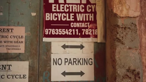 Poster on the wall for Electrical Cycle ... | Stock Video | Pond5
