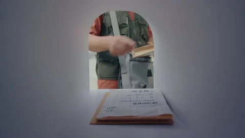 Postman Bringing Mail to Mailbox | Stock Video | Pond5