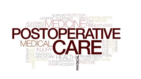 Postoperative care animated word cloud, ... | Stock Video | Pond5