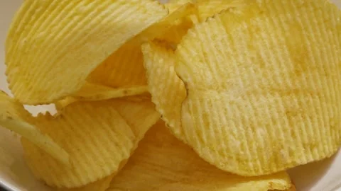 Potato Chips Falling Stock Footage ~ Royalty Free Stock Videos | Pond5