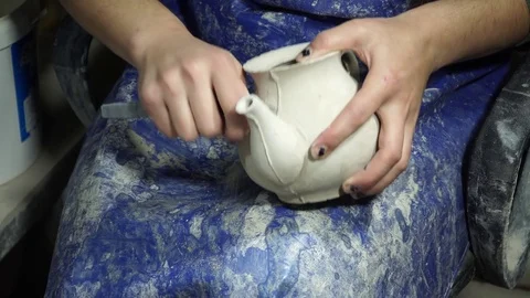 pottery cast work | Stock Video | Pond5