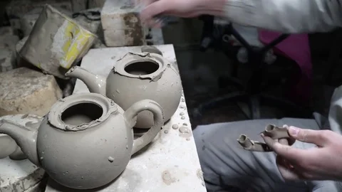 pottery cast work | Stock Video | Pond5