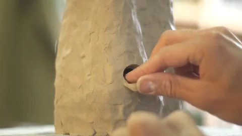 Pottery process of making clay vase | Stock Video | Pond5